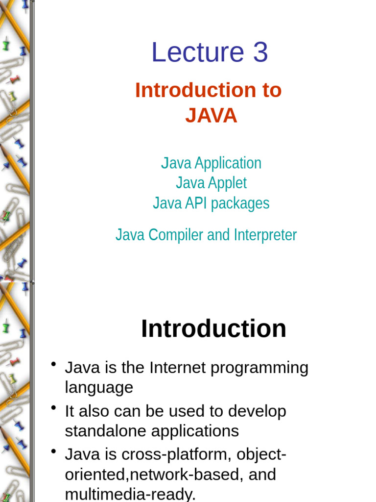 03 Introduction to Java | PDF