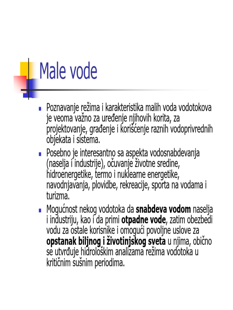 Mali Vodi | PDF