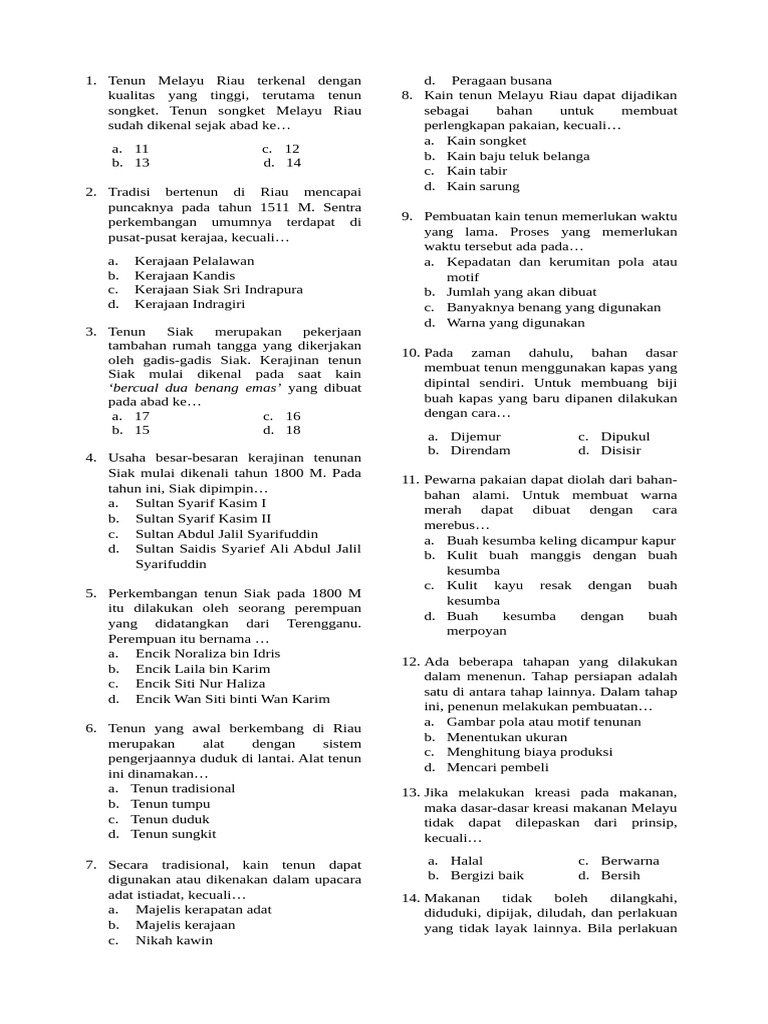 Soal Ujian BMR | PDF