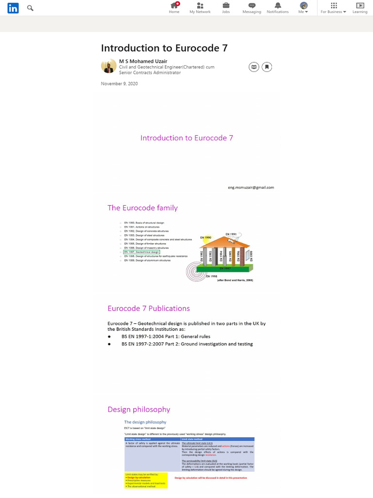 Introduction to Eurocode 7 _ LinkedIn | PDF