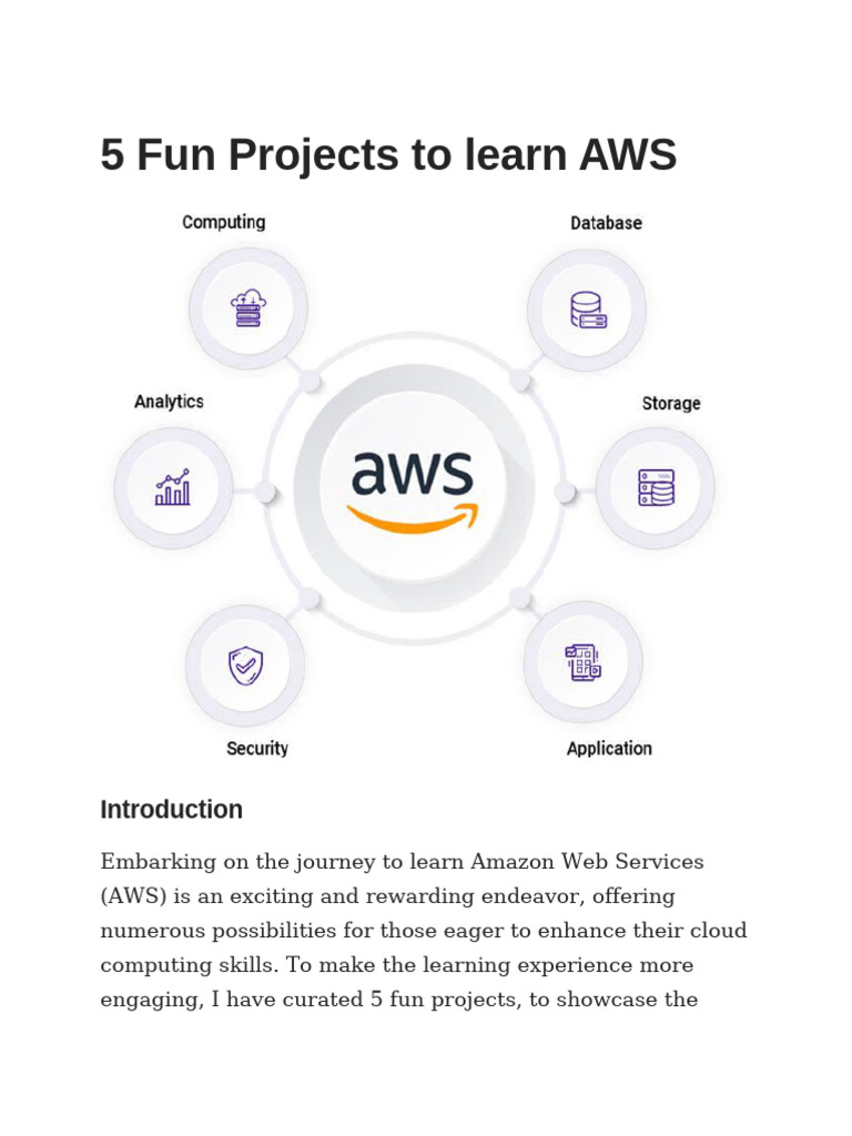 5 Fun Projects to Learn AWS | PDF