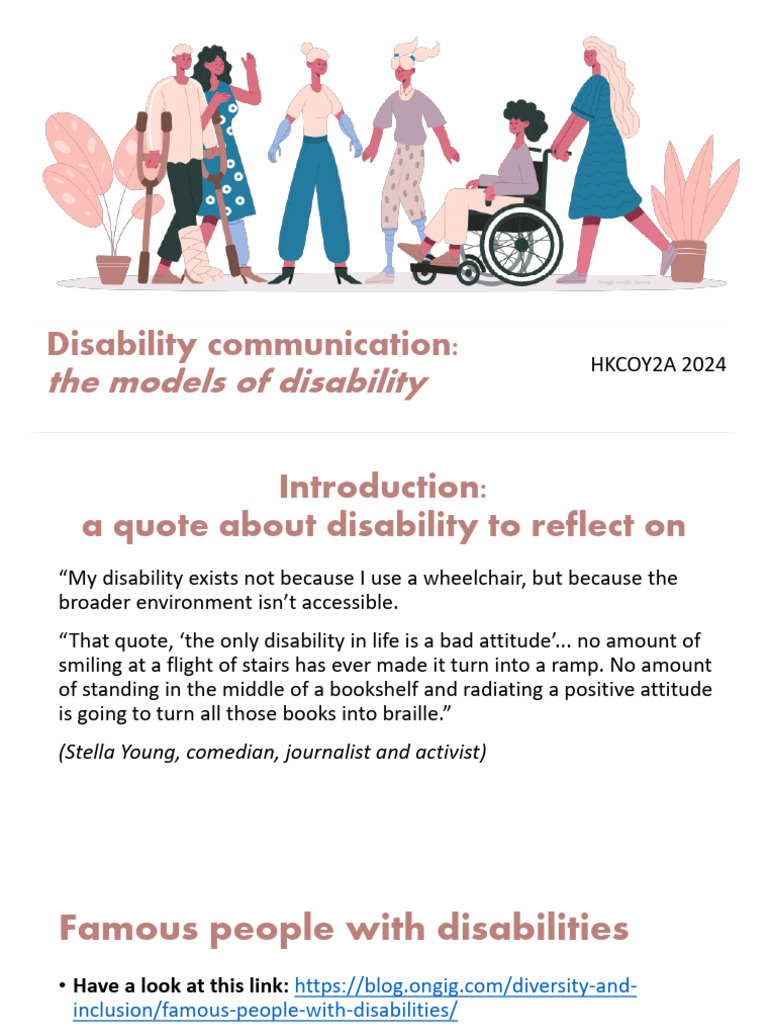 Unit 2 - The Models of Disability | PDF | Disability | Visual Impairment