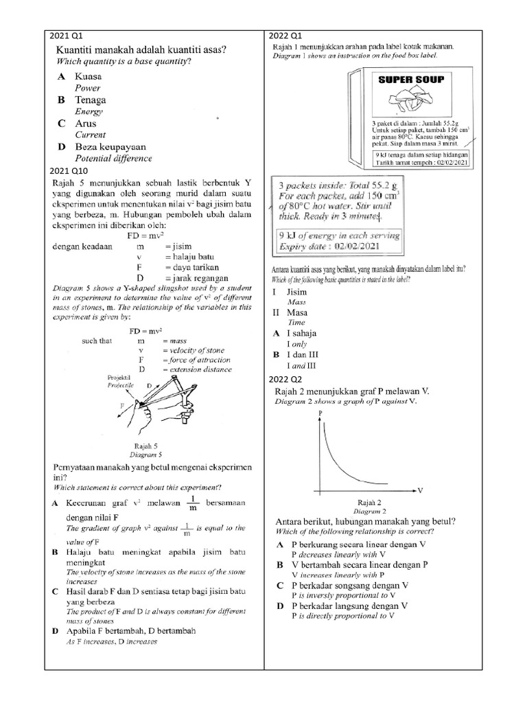 Physics f4 Revision p1 | PDF