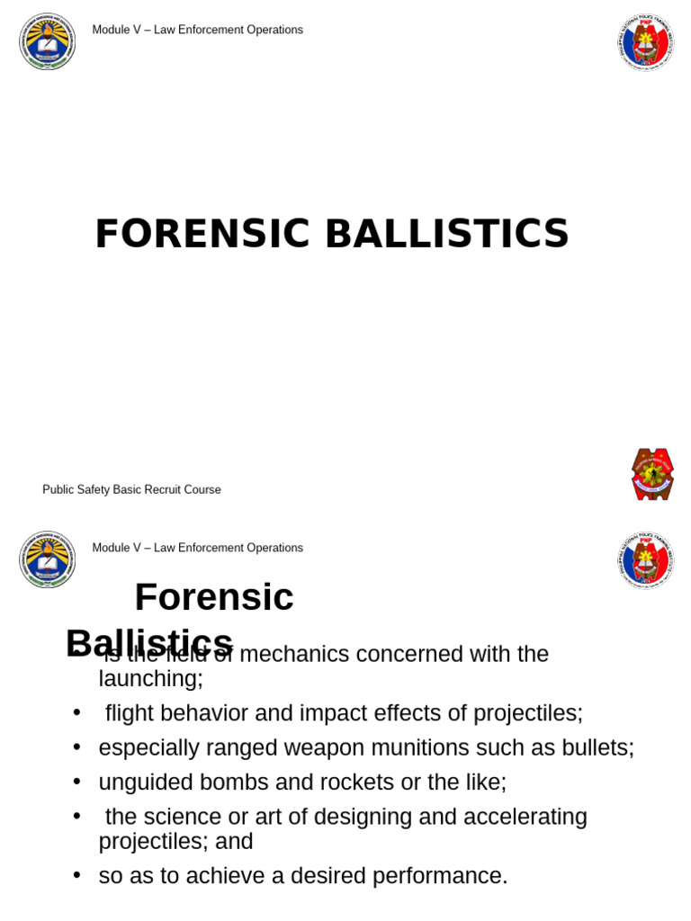 Forensic Ballistics | PDF