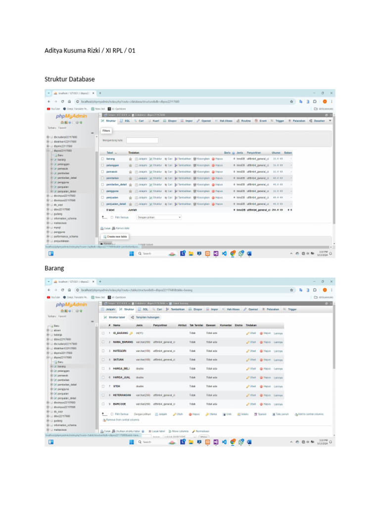 Struktur Database | PDF