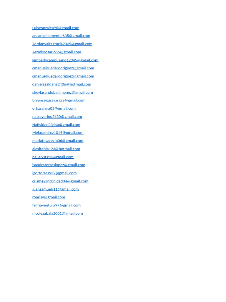 Correos Electronico 2 | PDF