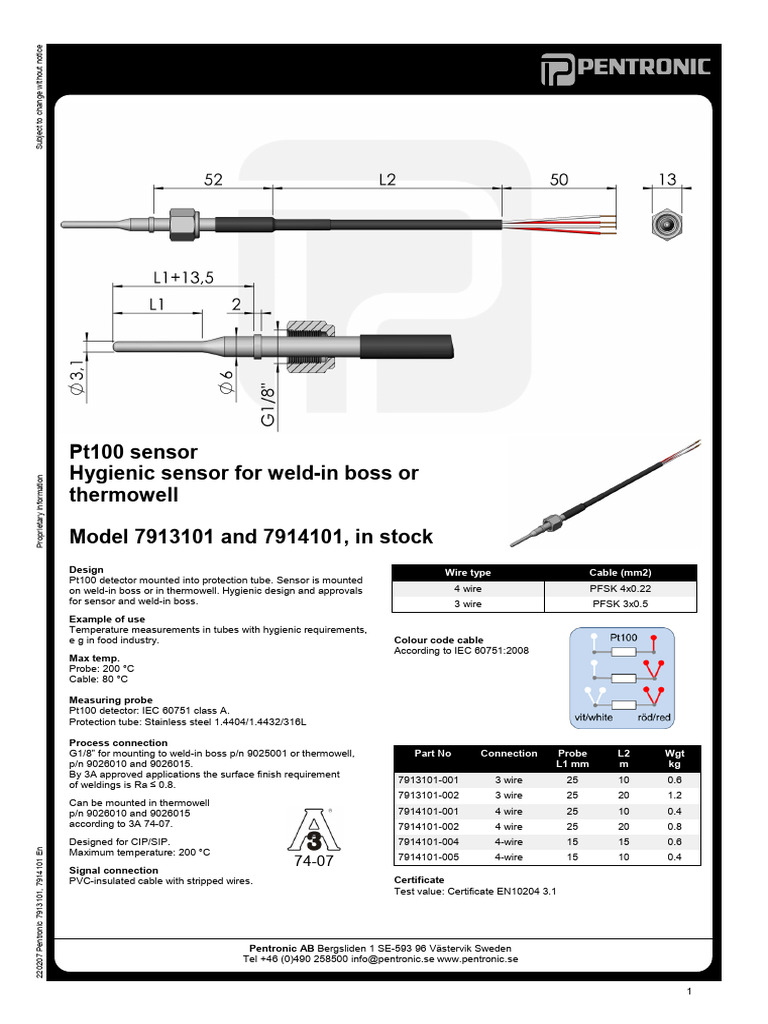 Pentronic 791301 791401 en | PDF