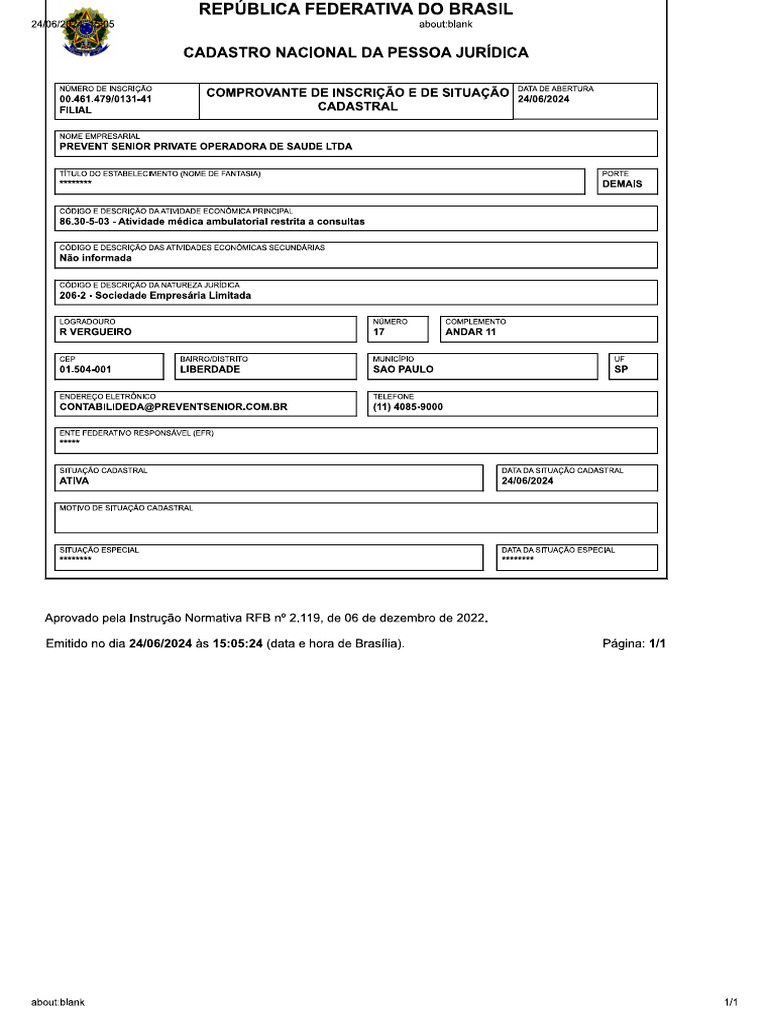 CNPJ Vergueiro | PDF