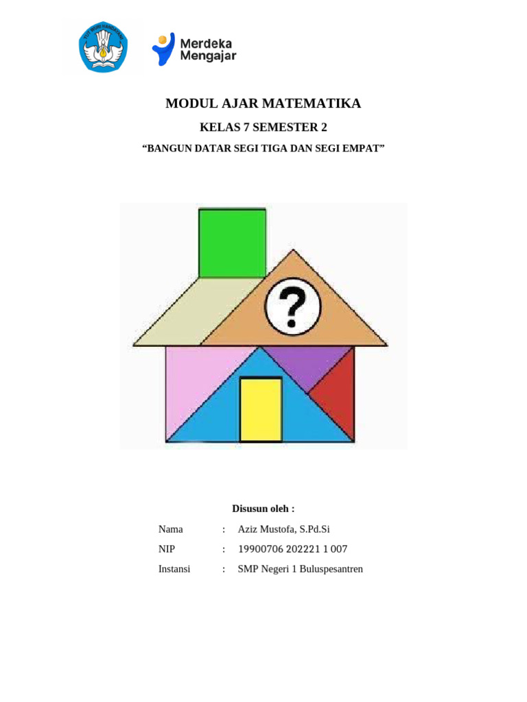 Modul Ajar Bangun Datar | PDF
