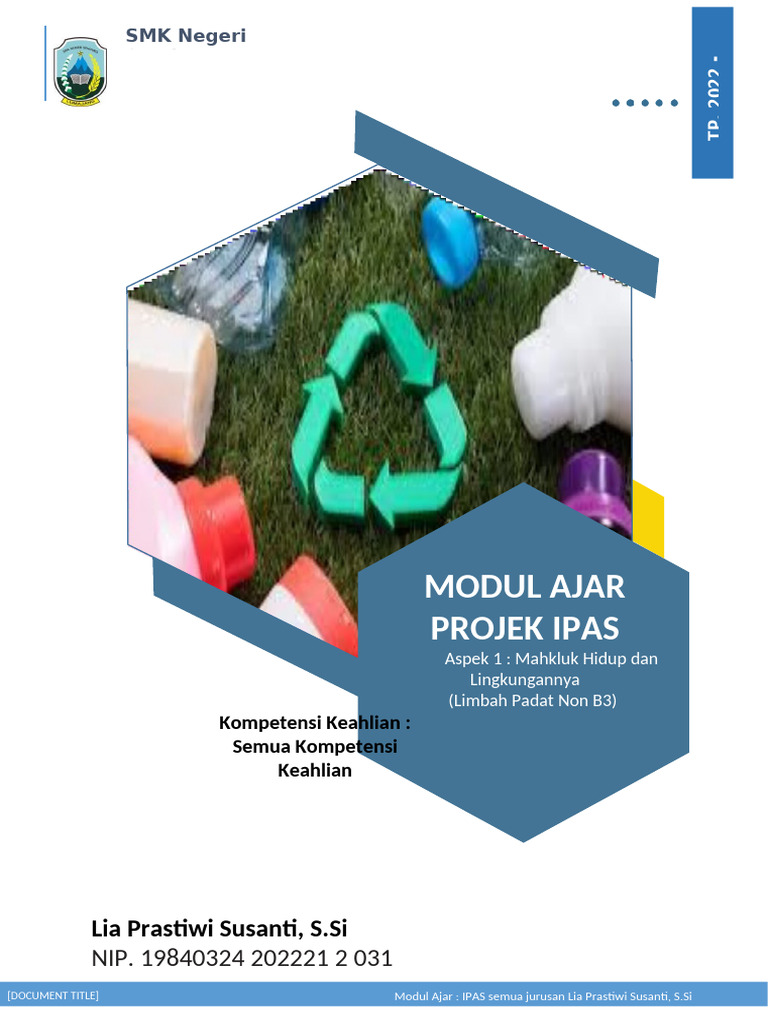 Modul Ajar IPAS: Limbah Non B3 SMK | PDF