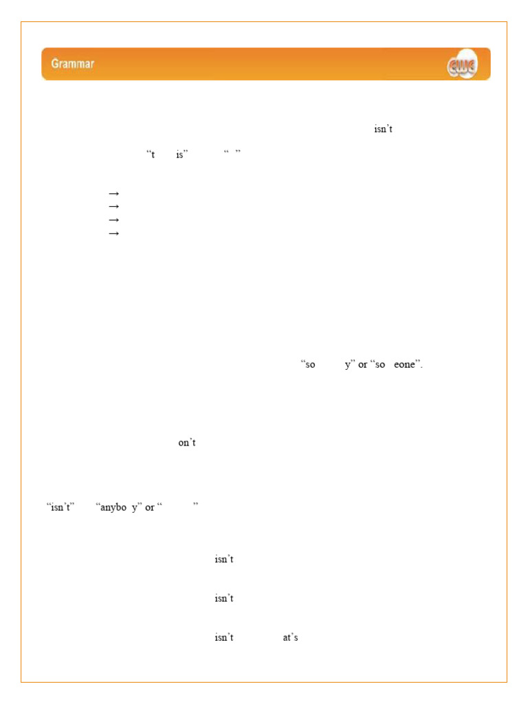 Grammar Level 2 Lesson 10 | PDF