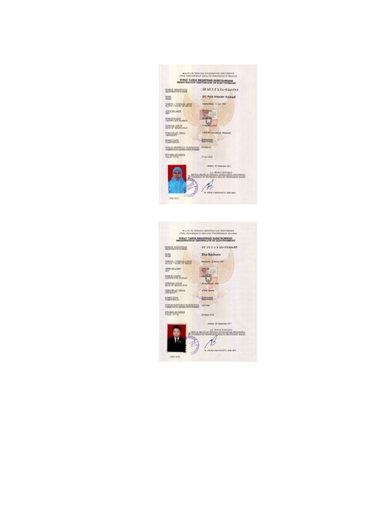 Contoh STR Ikatemi Kaltim | PDF