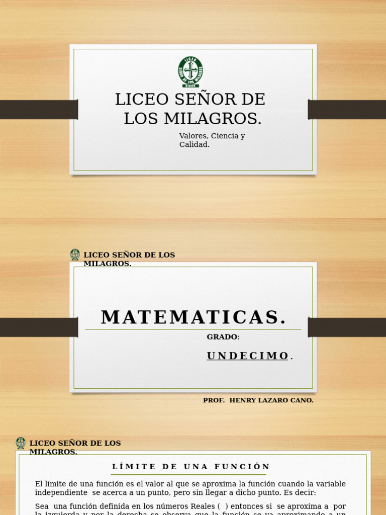 Límite de Funciones en Matemáticas | PDF | Límite (Matemáticas ...