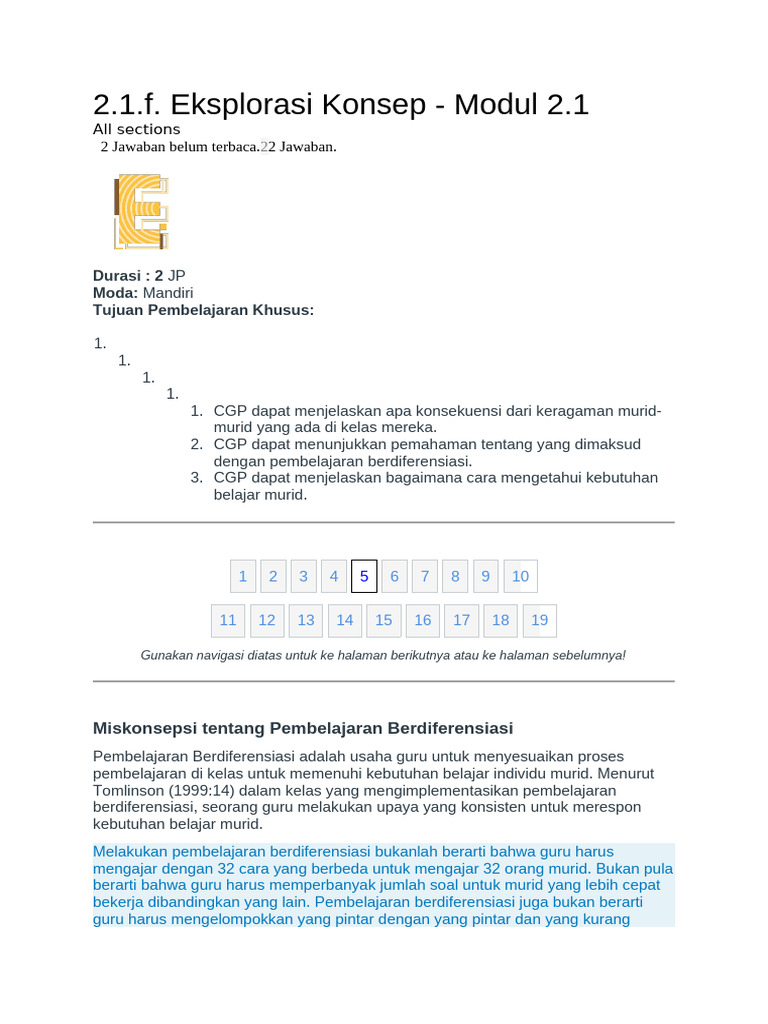 2.1.f. Eksplorasi Konsep - Modul 2.1 Point 5 | PDF