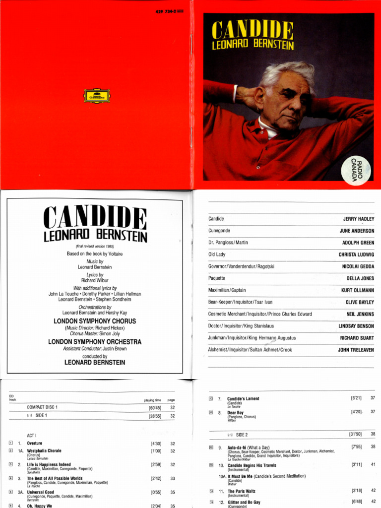 Livret Leonard Bernstein | PDF