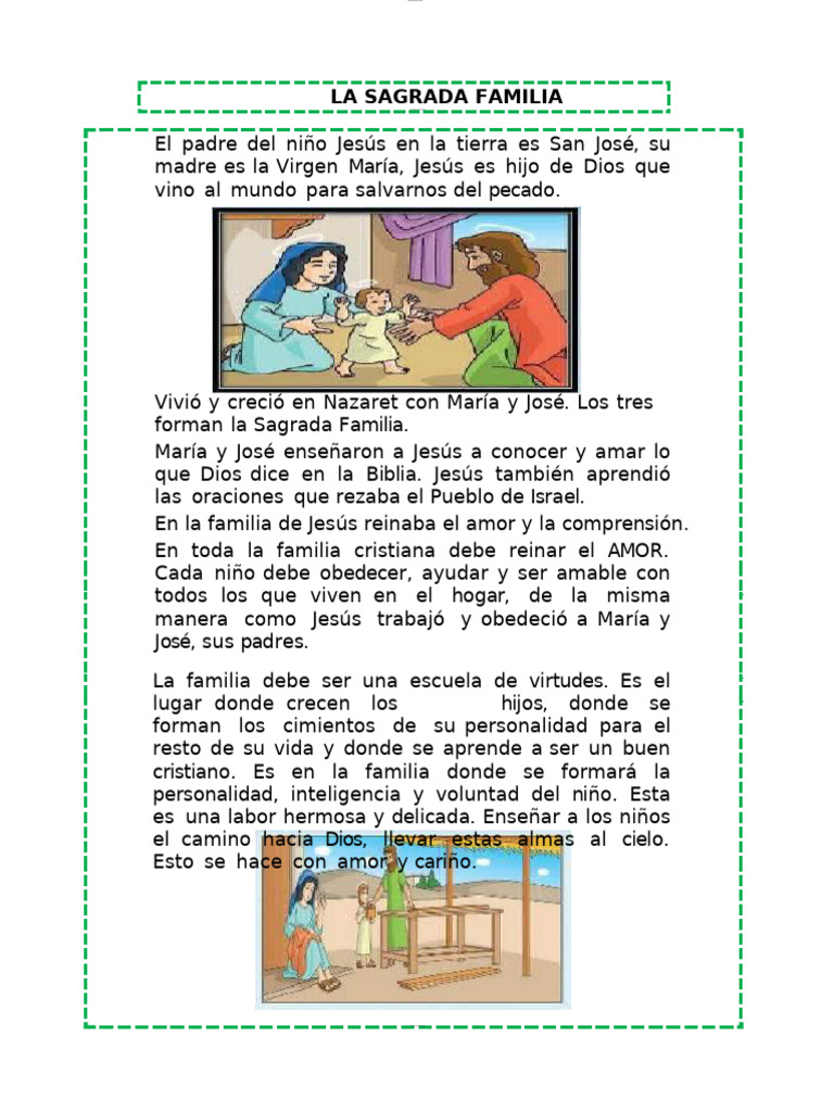 FICHA LA SAGRADA FAMILIA | PDF
