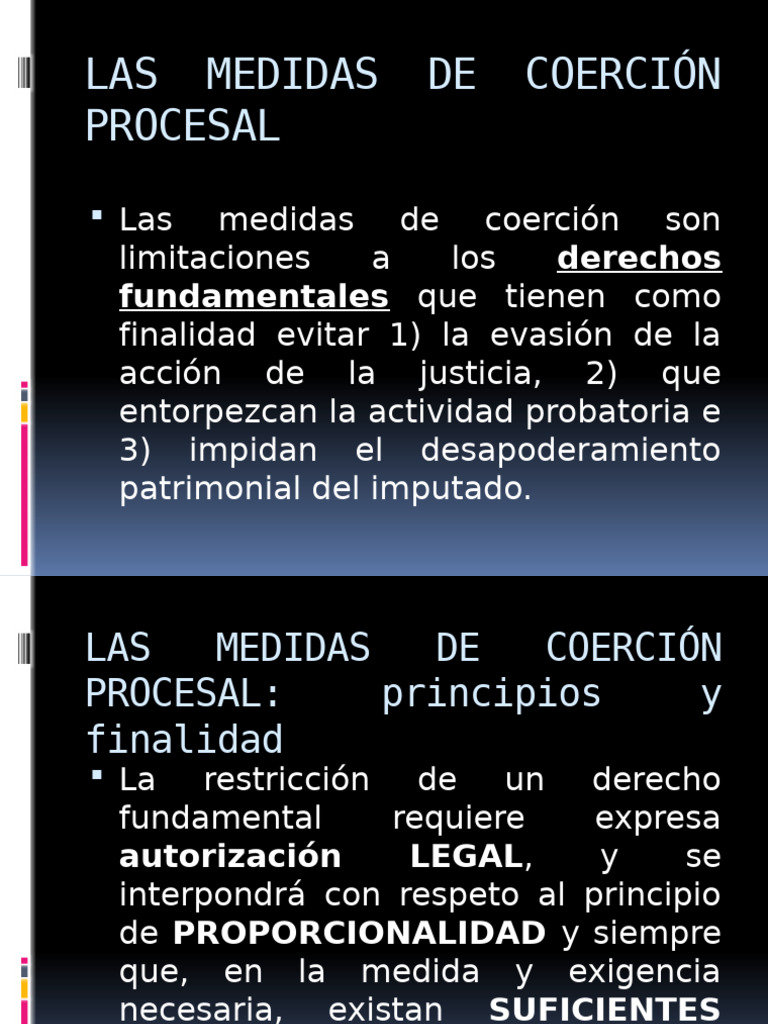 Las Medidas de Coerción Procesal | PDF