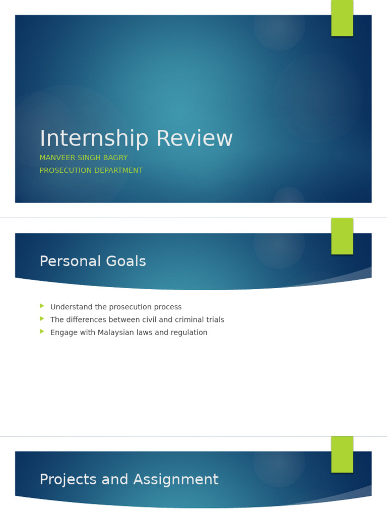 Internship Review | PDF