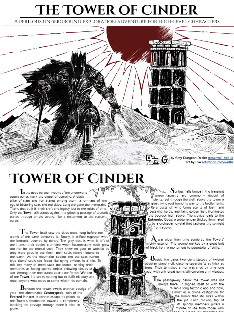 The Tower of Cinder (OSR) | PDF