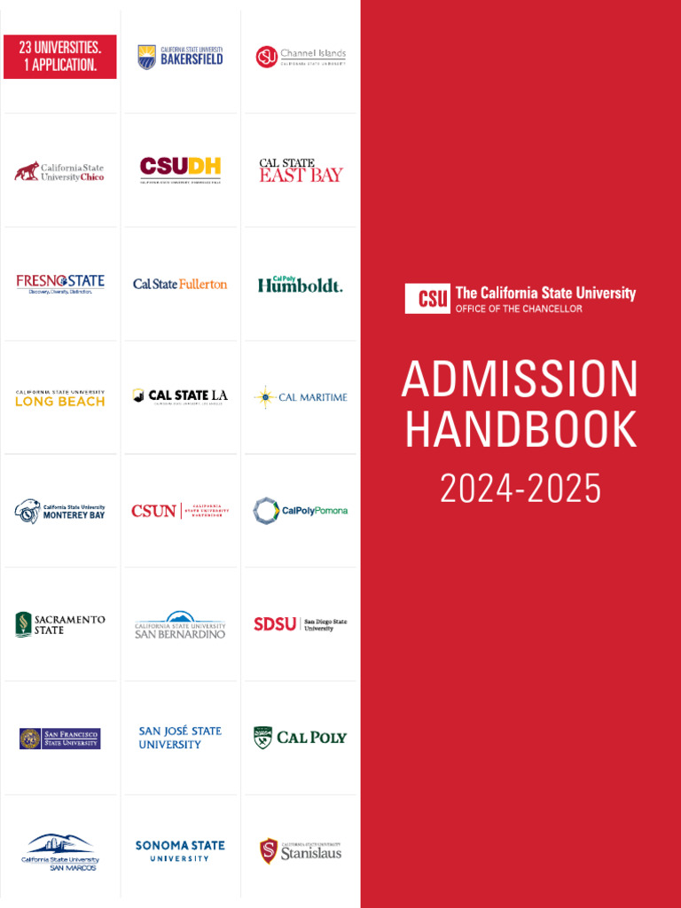 CSU Admission Handbook | PDF