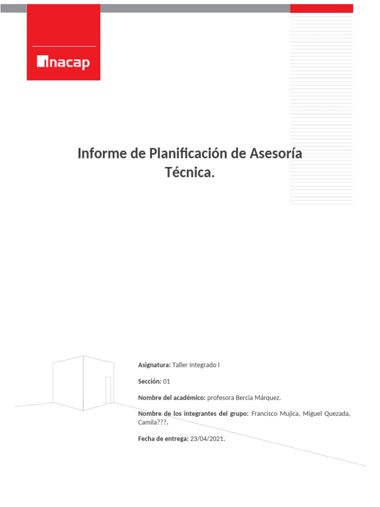 Informe Taller Integrado I | PDF