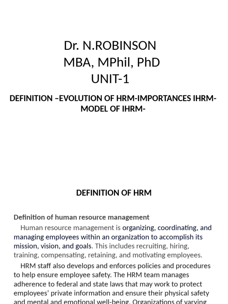 IHRM | PDF