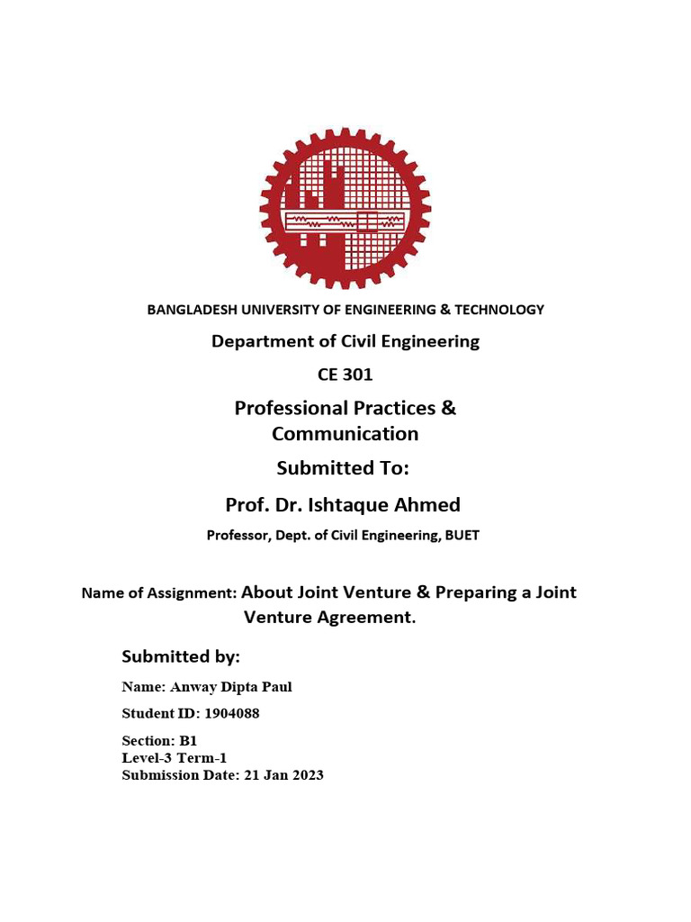 Joint Venture | PDF