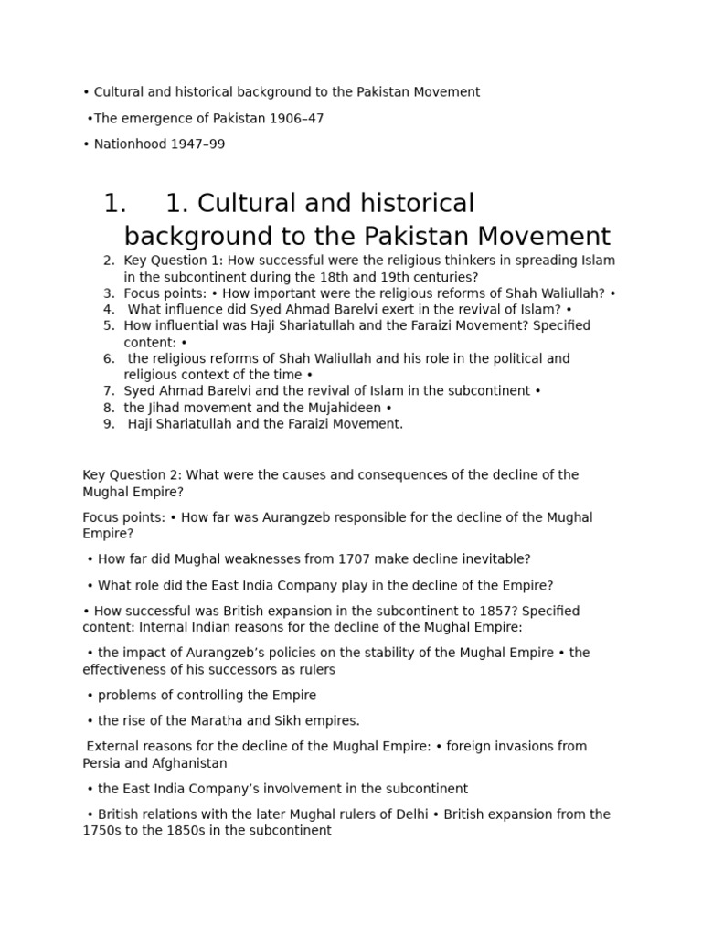 History Syllabus and Timetable | PDF