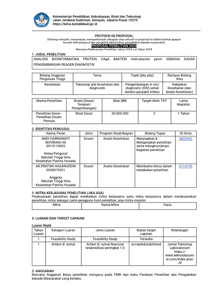 ANALISIS BIOINFORMATIKA PROTEIN CAgA BAKTERI Helicobacter pylori ... ANALISIS BIOINFORMATIKA PROTEIN CAgA BAKTERI Helicobacter pylori ...