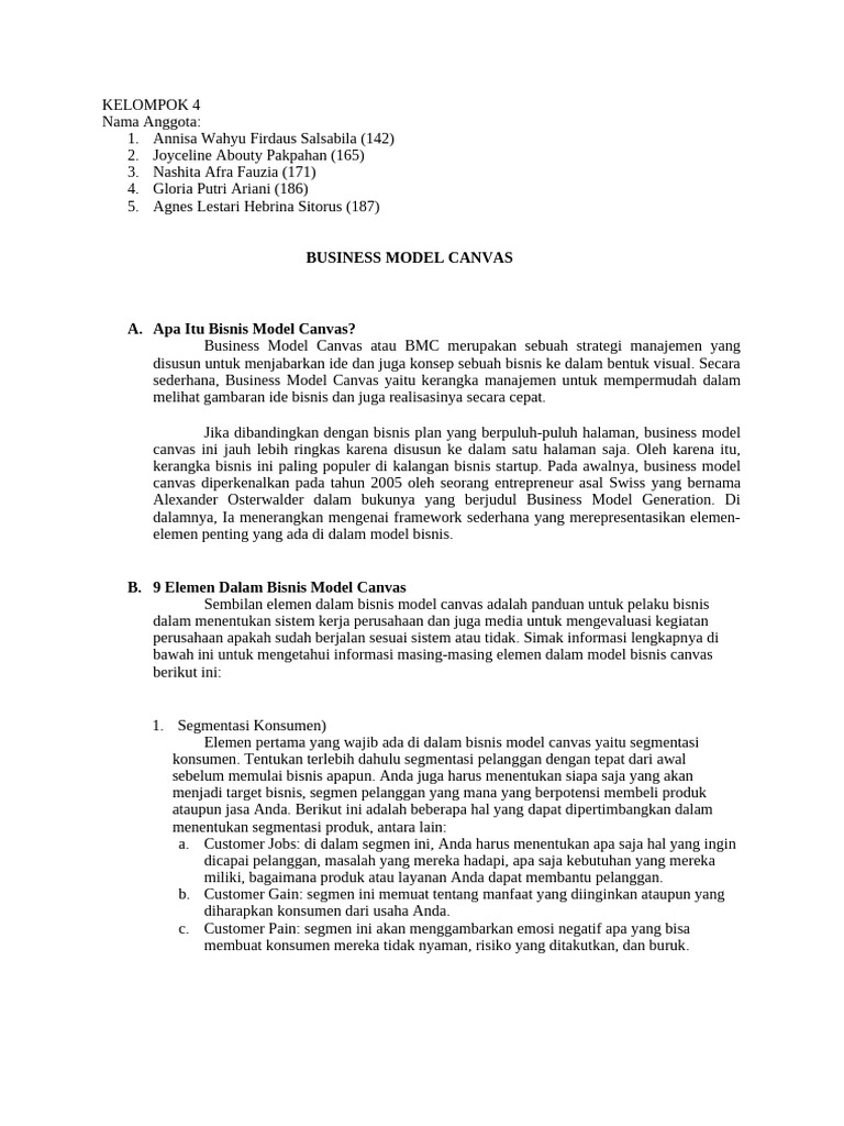 BMC Materi | PDF | Business | Private Sector