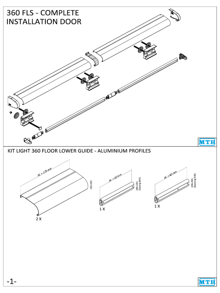 360 FLS - Istruzioni Installazione Porta | PDF