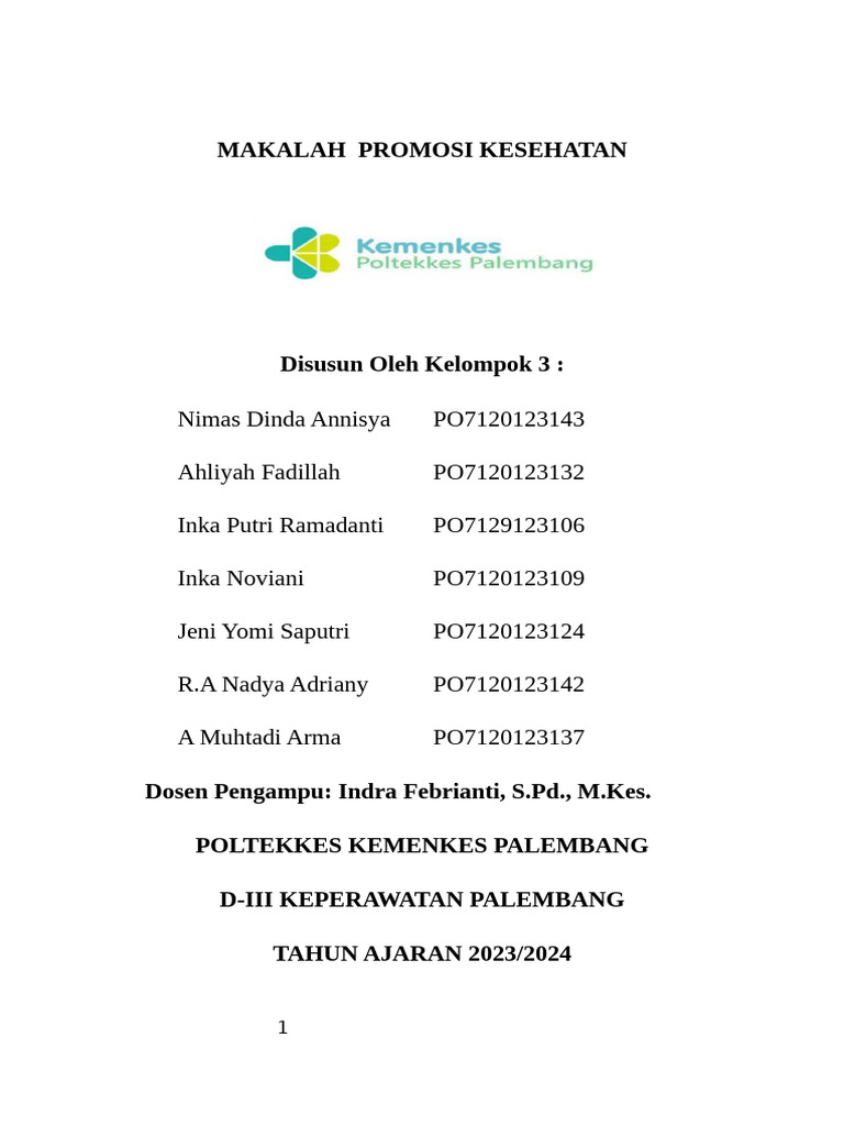 Promkes KLMPK 3-1 | PDF