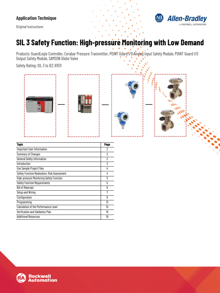 AB - SIL3 Safety Function-1 | PDF | Automation | Programmable Logic ...