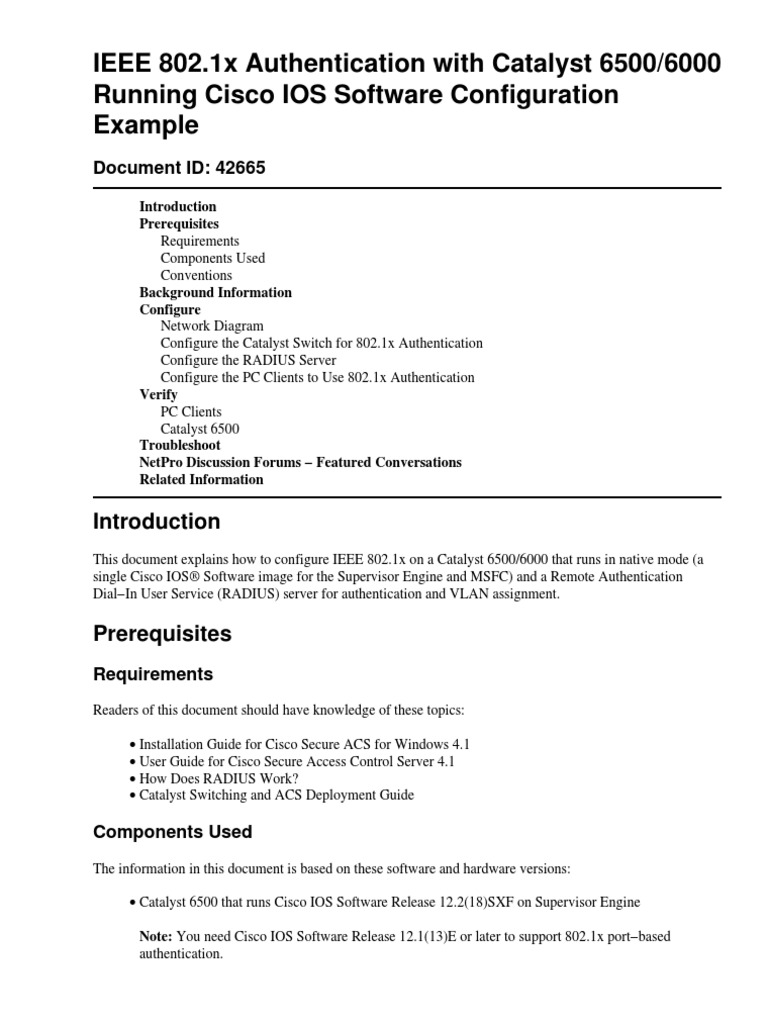 802.1x and Radius | Download Free PDF | Radius | Port (Computer Networking)
