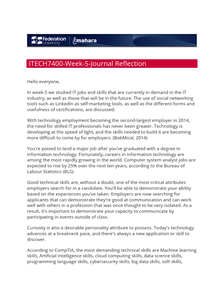 Example 1 Learning Journal 2021-05 | PDF