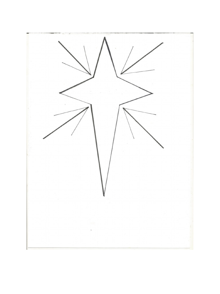Star of Bethlehem Coloring Page For Toddlers | PDF