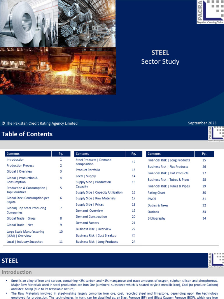 PACRA Research - Steel - Sep'23 - 1693919766 | PDF