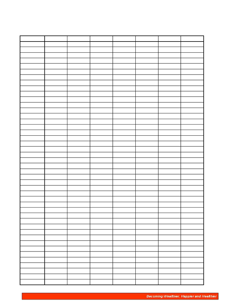 168 Hour Template | PDF