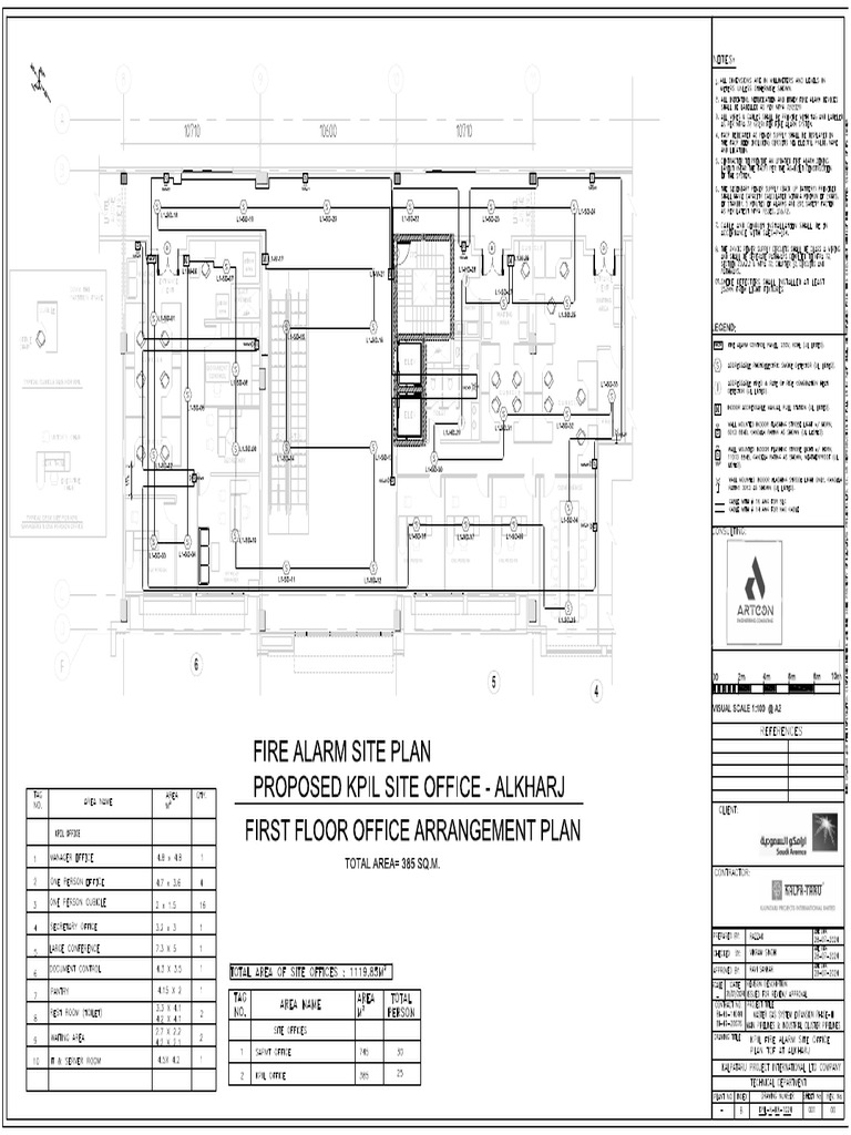 Kpil-R-Kr-1024 Sjeet 01 Fire Alarm Site Plan Layout | PDF