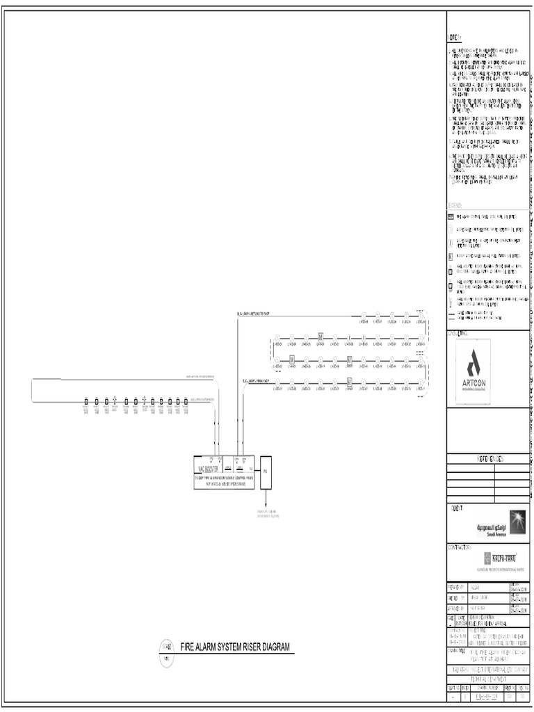 Kpil-R-Kr-1024 Sjeet 02 Fire Alarm Riser Diagram | PDF