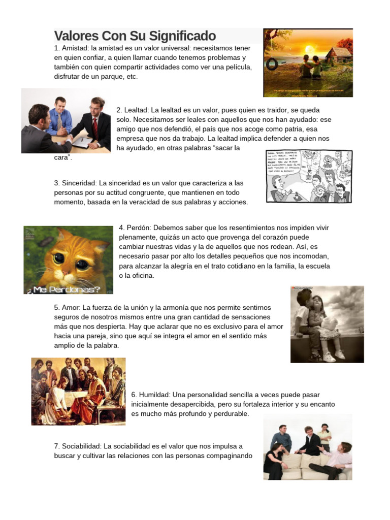20 Valores | PDF