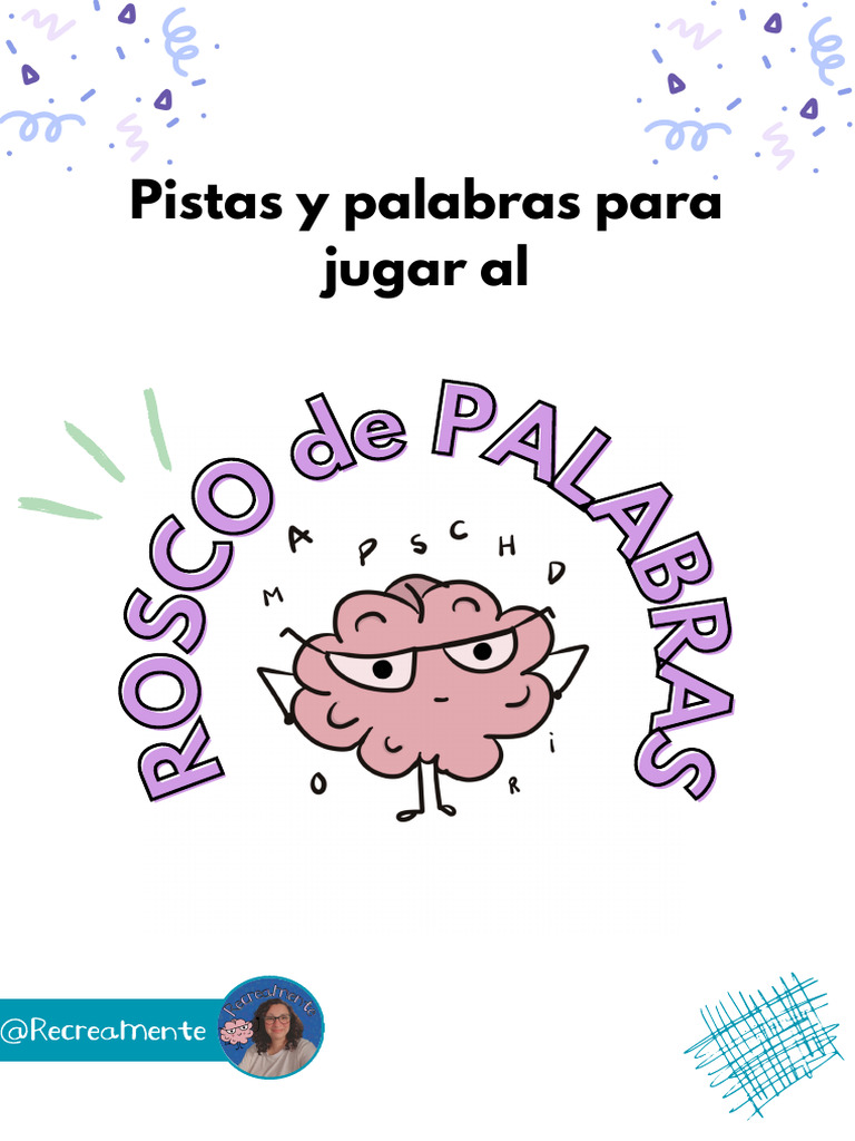 Definiciones - Rosco de Palabras | PDF