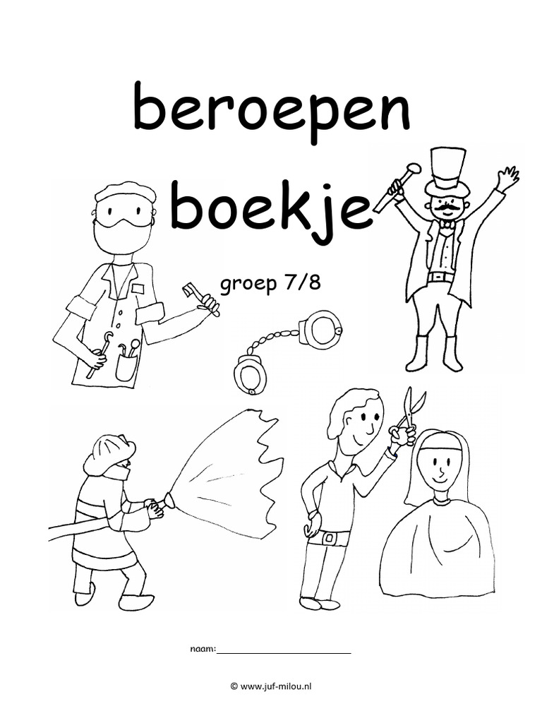 Groepen Groep8 Thema-Werkboekjes Werkboekje-Beroepen | PDF