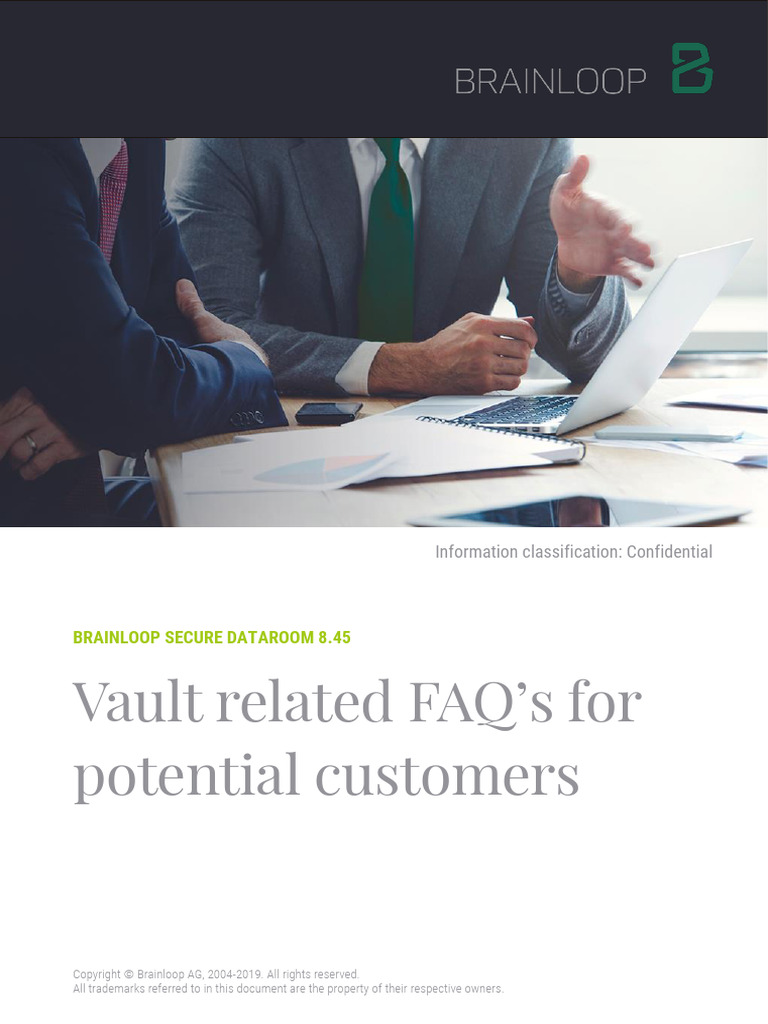 Interested Customers Vault FAQ's | PDF