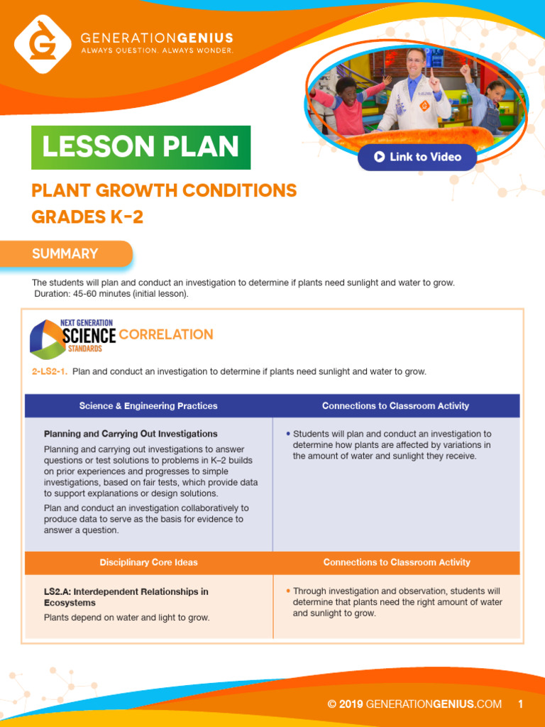 Plant-Growth-Lesson-Plan-GG | PDF
