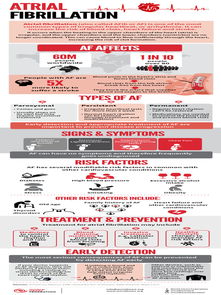 WHF Atrial Fibrillation Infographic 2024 | PDF