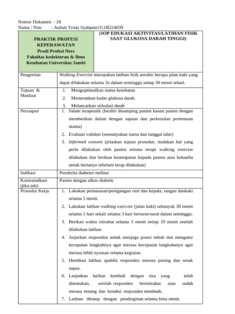 Sop Bagian Auti Terbaru | PDF