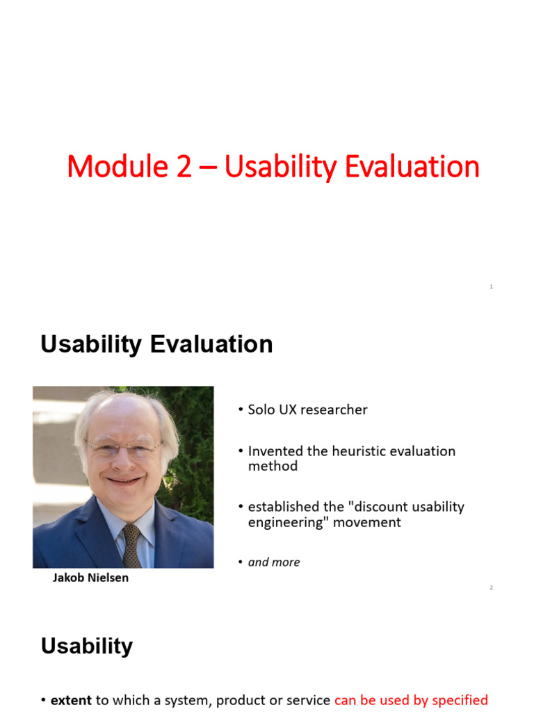 M2 Usability 2 Evaluation Pdf