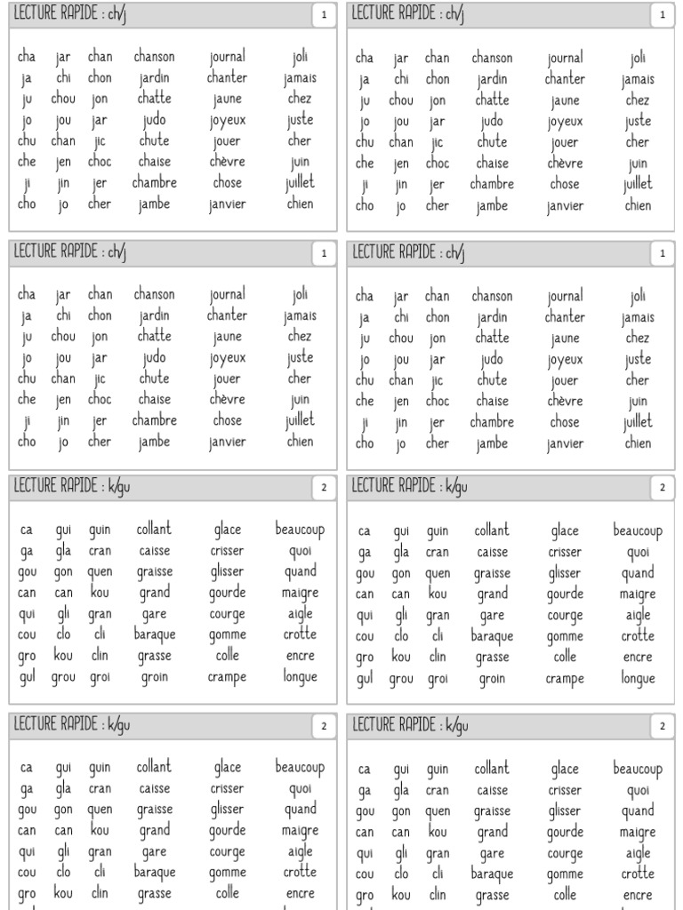 LECTURE RAPIDE sons complexes (1) | PDF