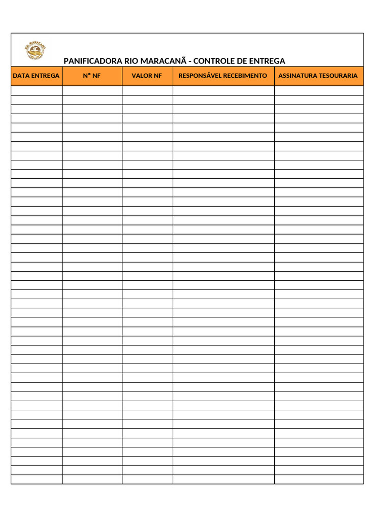 Planilha Controle de Entrega Gratis SEM DADOS | PDF